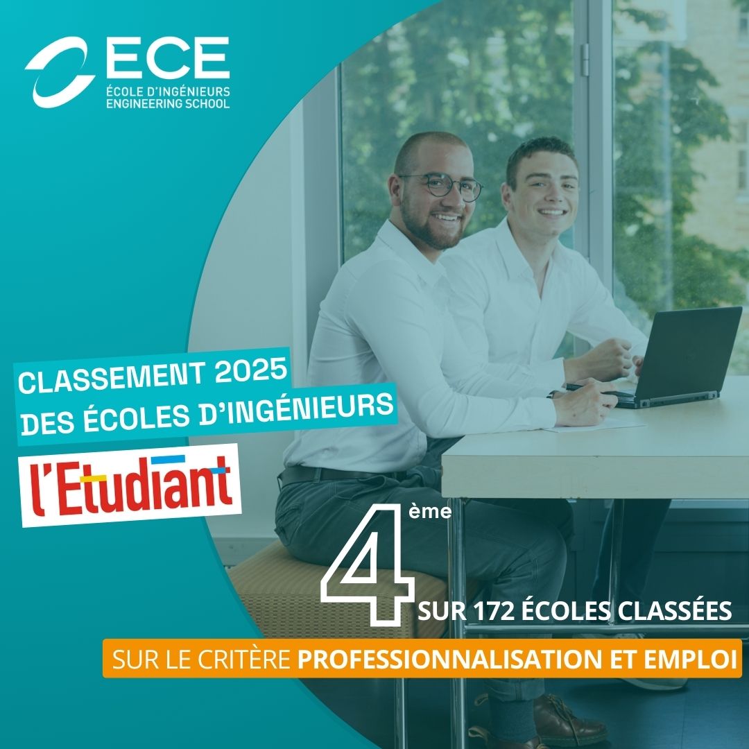 Classement des Écoles d’Ingénieurs 2025 par L’Étudiant : L’ECE confirme son excellence - ECE