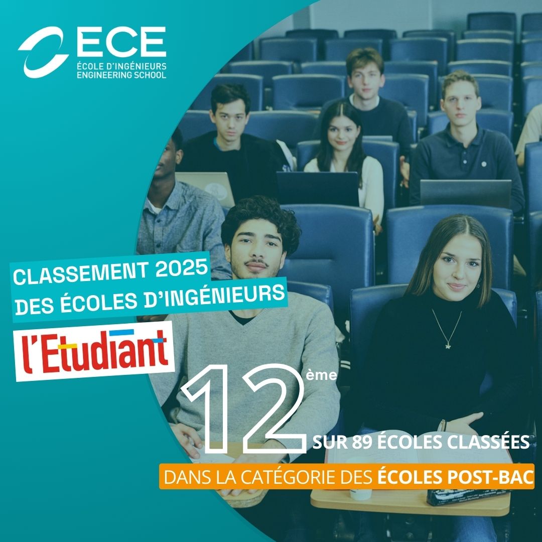 Classement des Écoles d’Ingénieurs 2025 par L’Étudiant : L’ECE confirme son excellence - ECE
